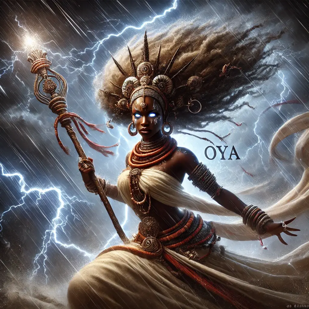 Orisha Oya: Yoruba goddess of Wind, Lightning and Violent Storms – Wars & History